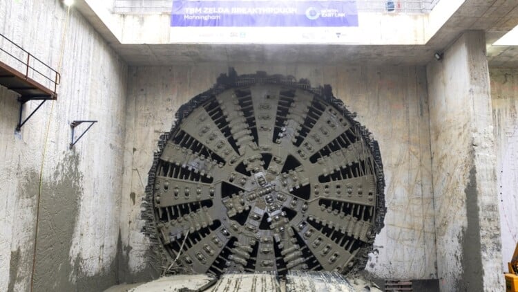 First tunnel breakthrough