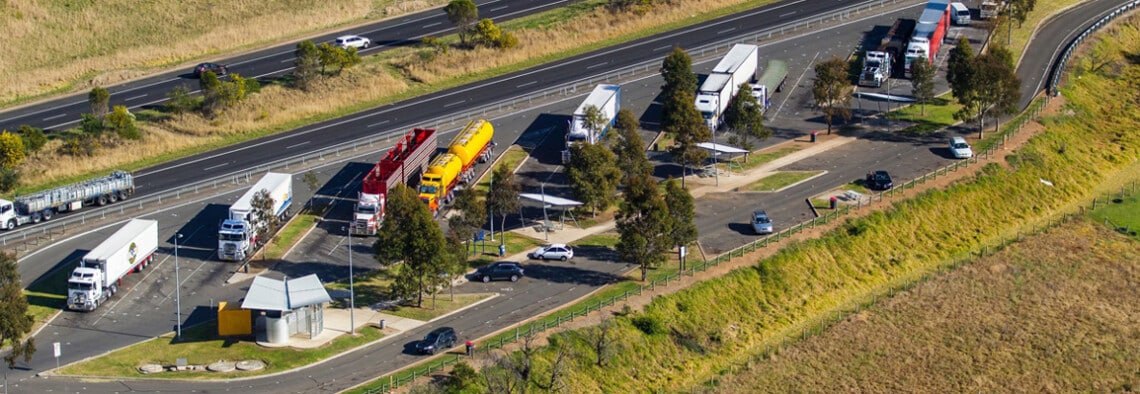New truck rest stop markers rolled out